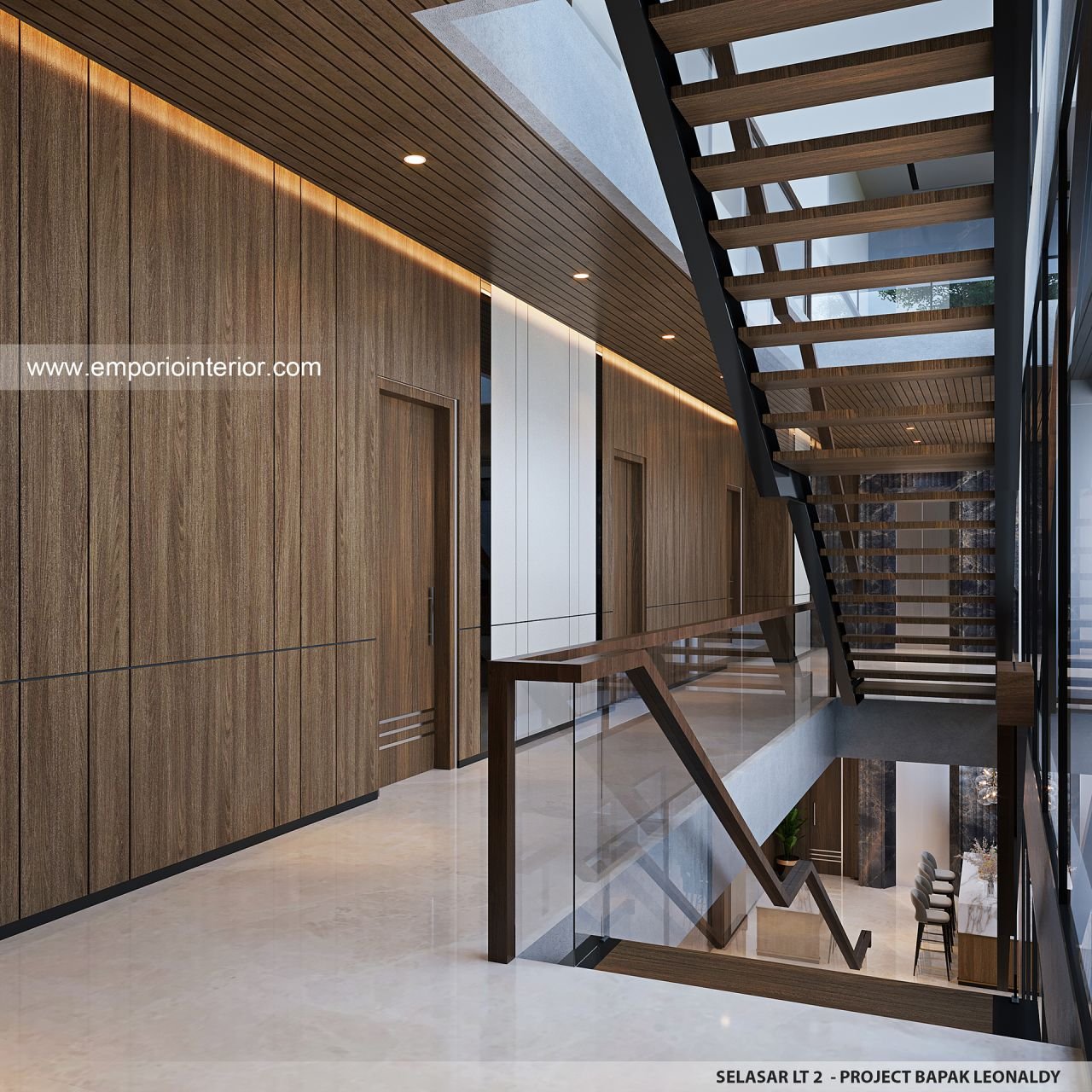 House Tour Rumah Mewah Bapak LND di Jakarta: Desain Interior Selasar ...