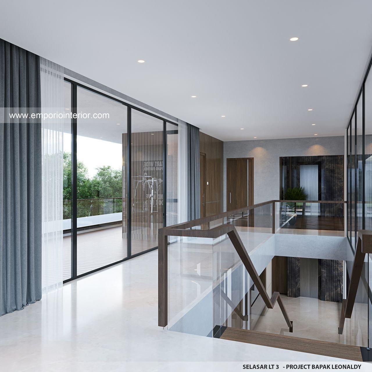 House Tour Rumah Mewah Bapak LND di Jakarta: Desain Interior Selasar ...