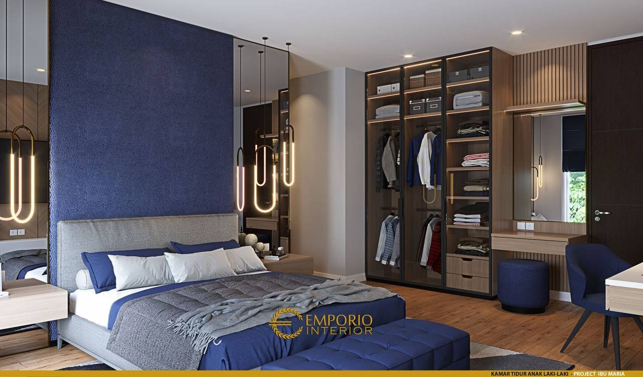 Ide Desain Interior Kamar Tidur Anak Laki-Laki Bergaya Modern pada ...