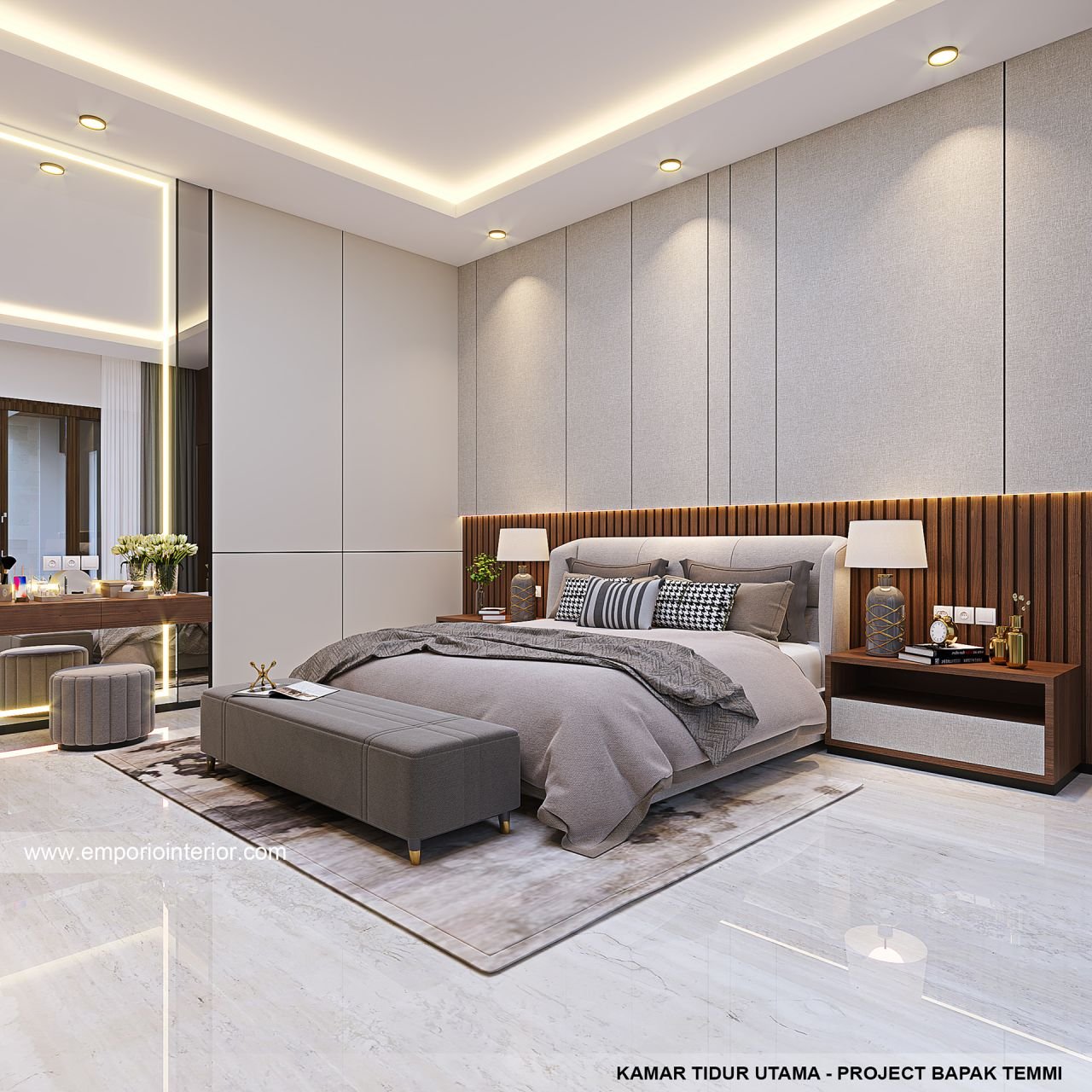 Ide Desain Interior Rumah Mewah Bapak TMI di Jakarta Utara: Desain ...