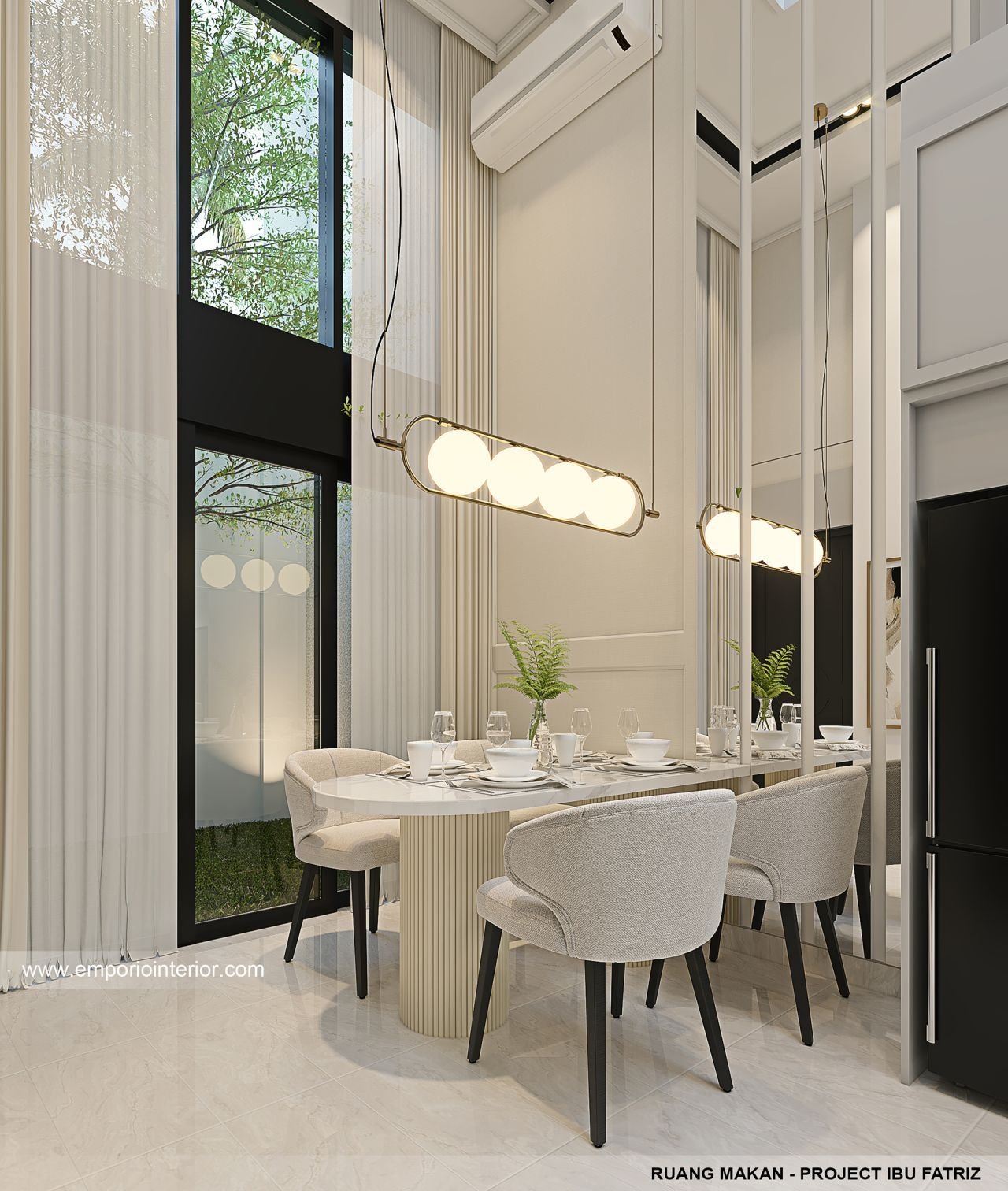 Ide Desain Interior Rumah Mewah Ibu FZD di Jakarta Selatan: Desain ...