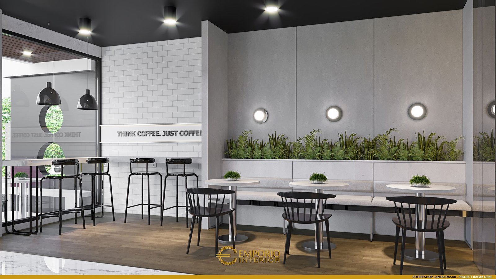 Desain Kedai Kopi Interior Coffee Shop Bapak Deni di Karawang, Jawa ...