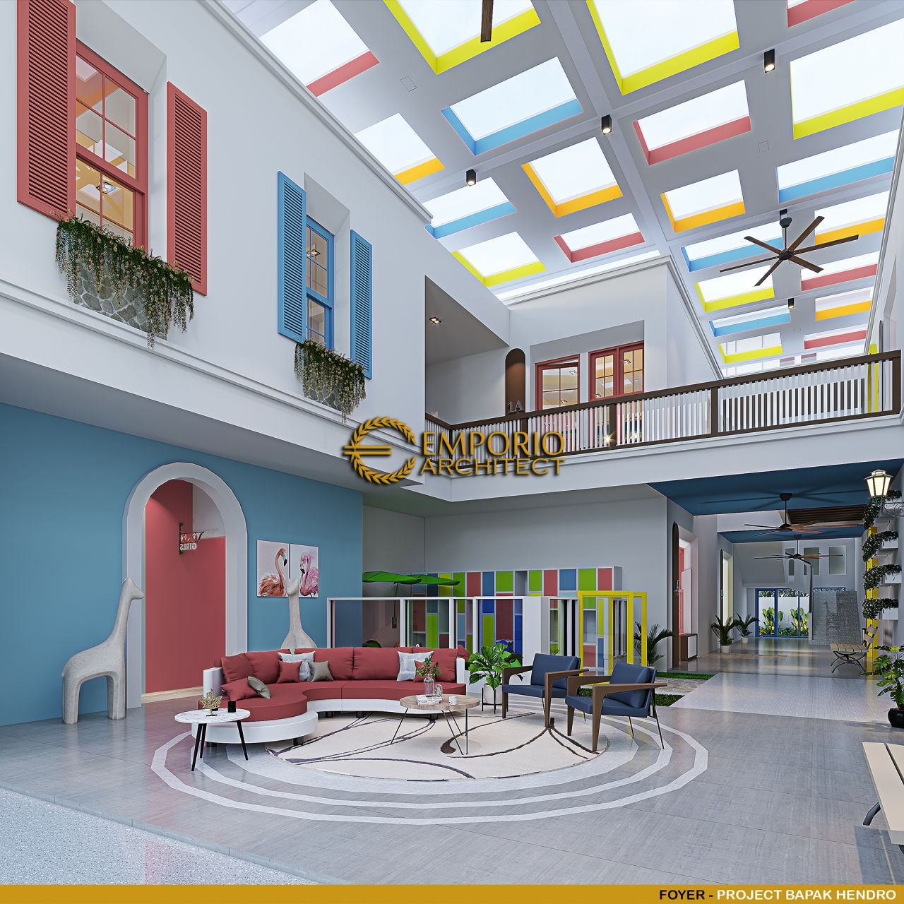 Desain Interior Gedung Sekolah Unity School Modern 2 Lantai Bapak ...