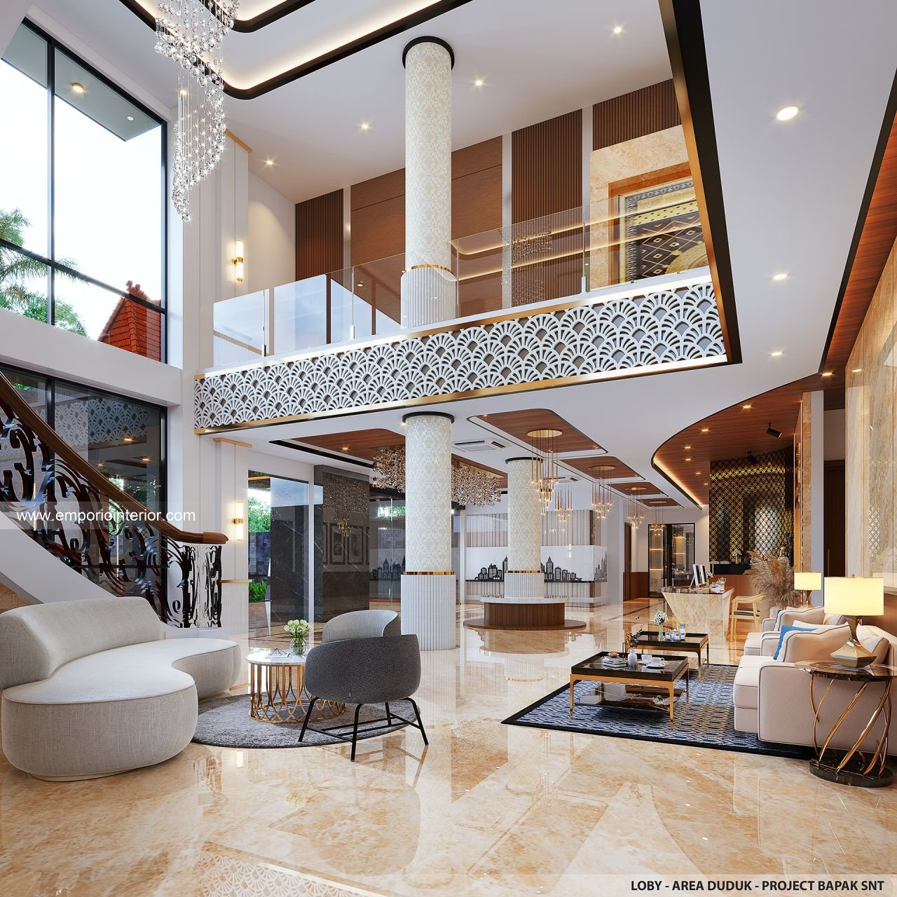 Desain Lainnya Interior Hotel Modern Luxury Tropis 4 Lantai Bapak SNT ...