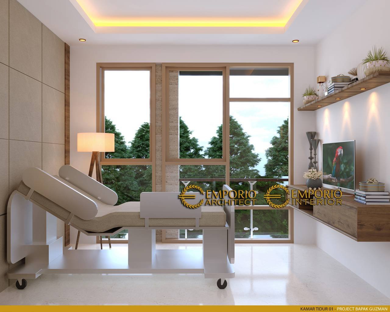 Desain Kamar Tidur Interior Klinik Mitra Santosa Modern 2 Lantai di ... Desain Kamar Tidur Interior Klinik Mitra Santosa Modern 2 Lantai di ...