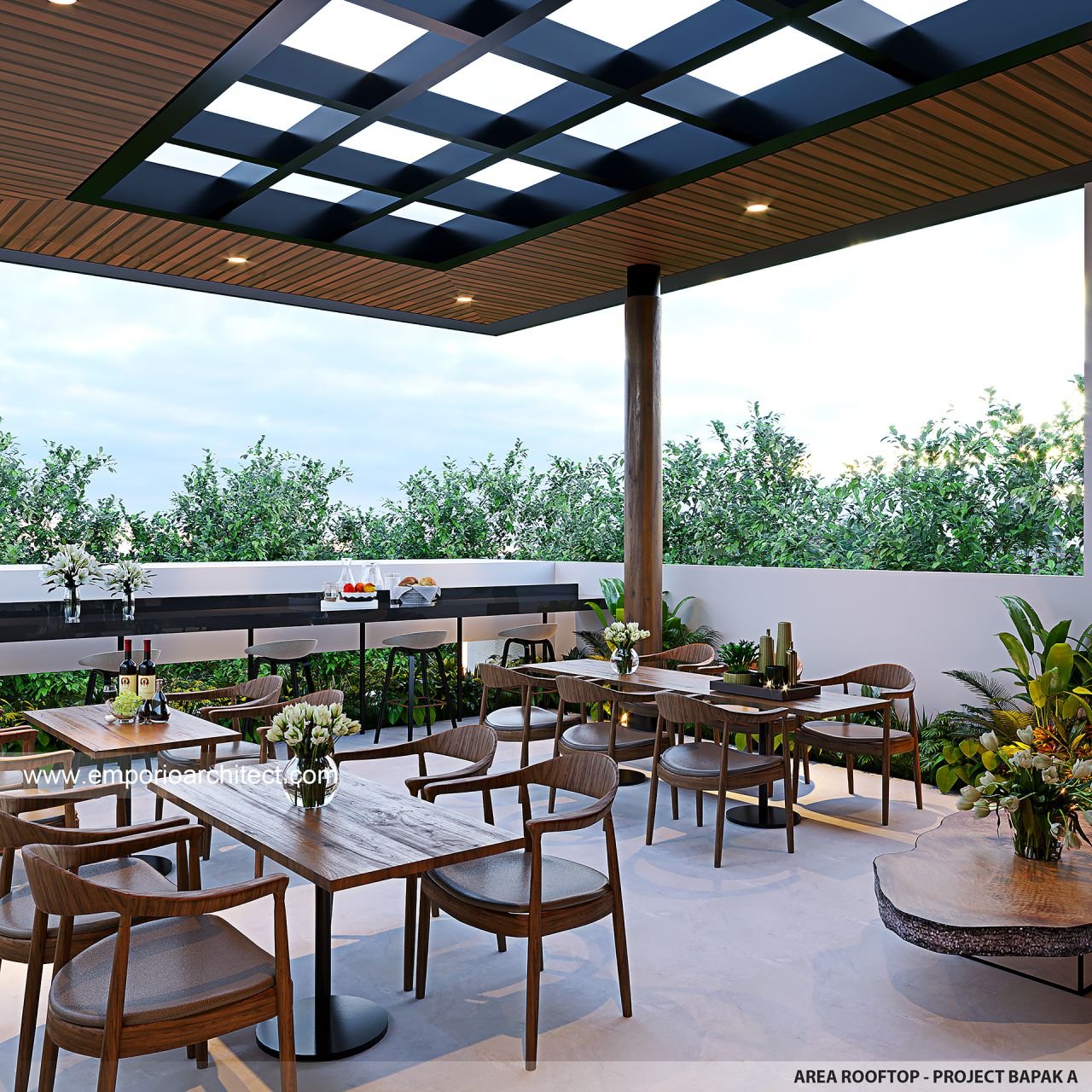 Desain Ruang Makan Interior Kost Modern Minimalis 5 Lantai Bapak AHM di ...