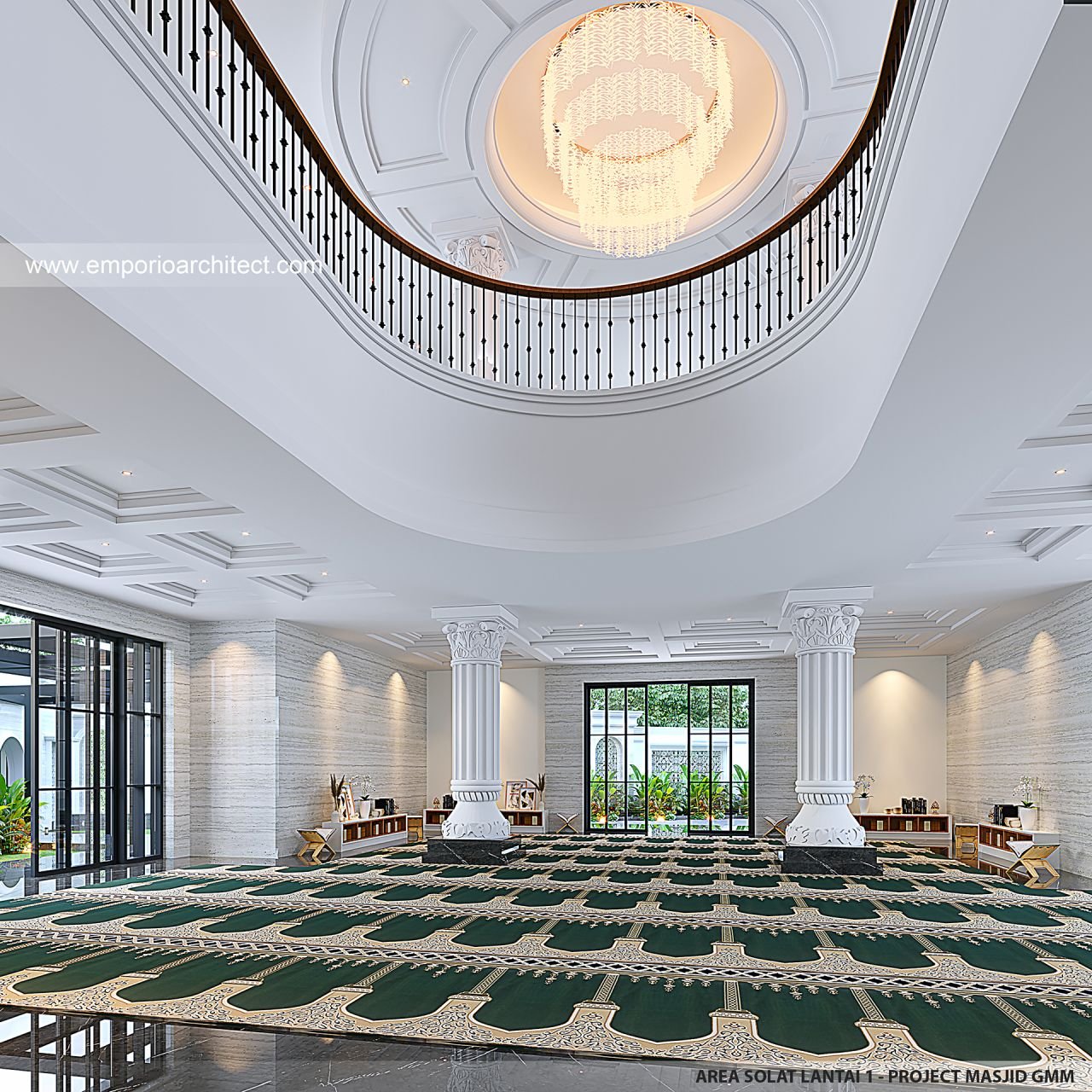 Desain Ruang Ibadah Interior Masjid Grand Marina II Style Klasik 2 ...