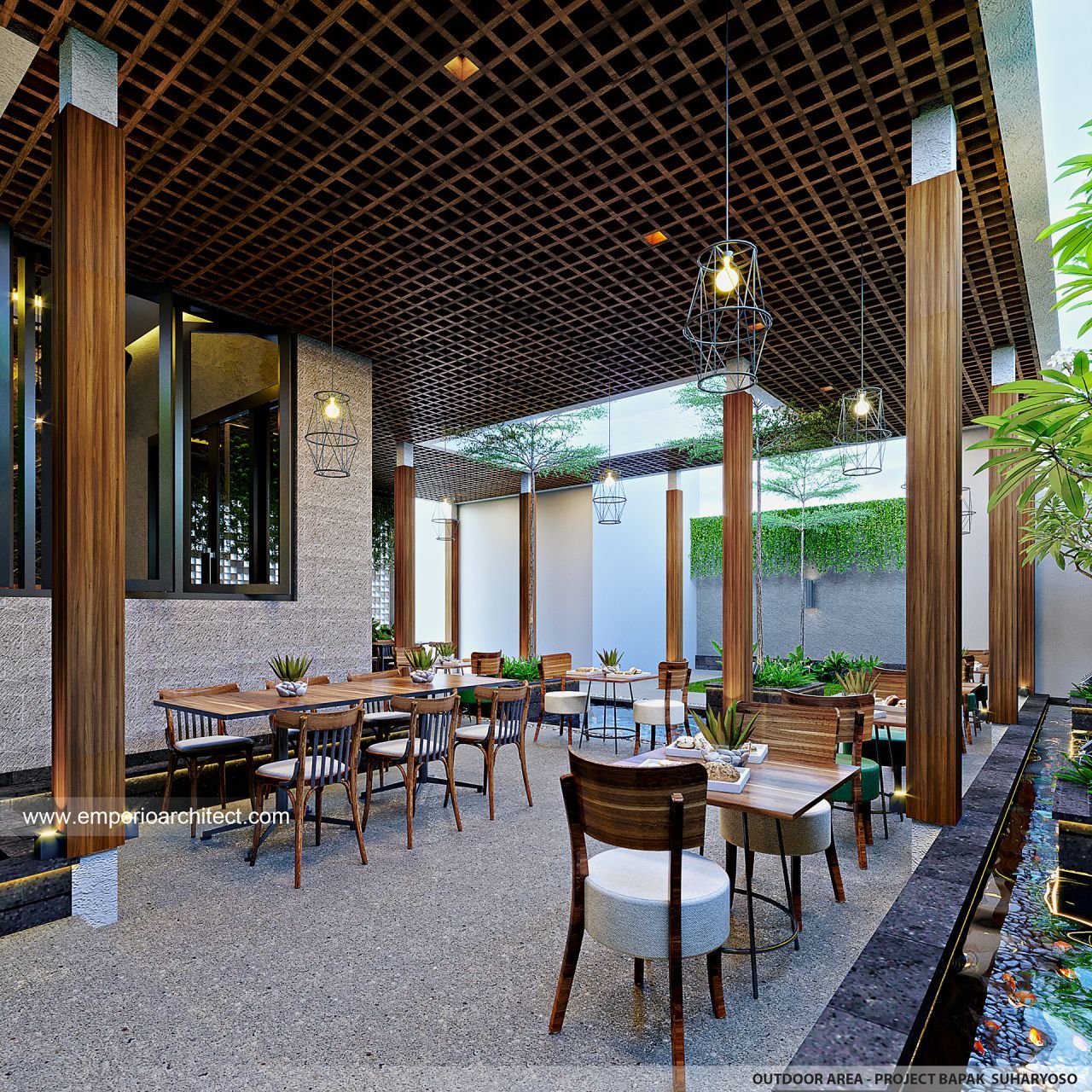 Desain Lainnya Interior Restoran Teman Bahagia Modern 1 Lantai Bapak ...