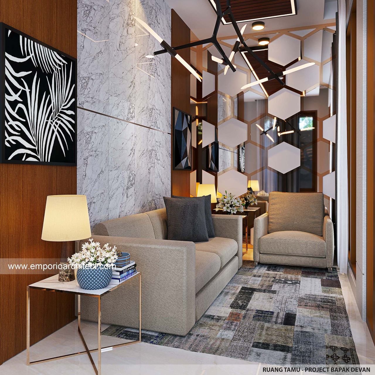 Desain Interior Rumah Modern 2 Lantai Bapak Devan Di Jawa Tengah Desain ...