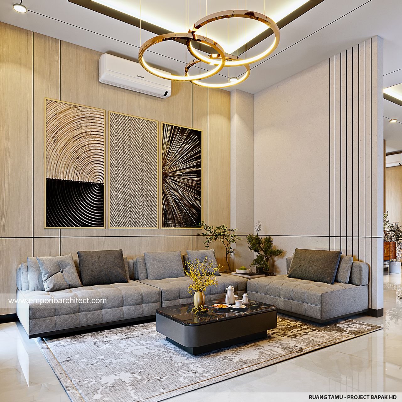 Desain Interior Rumah Modern 4 Lantai Bapak Hd Di Jakarta Desain ...